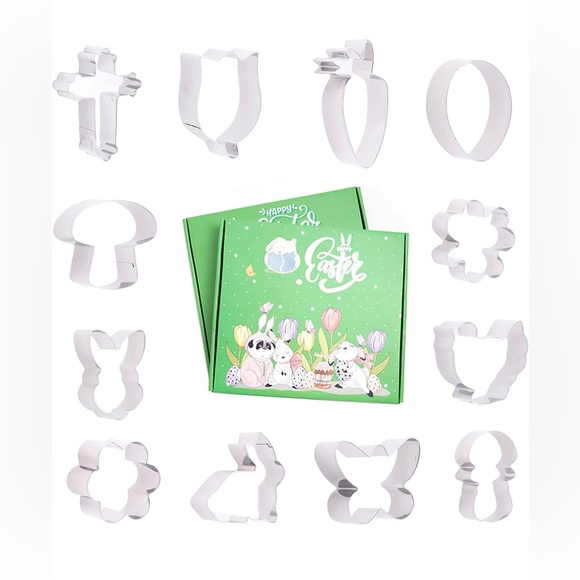 Holiday | Easter Cookie Cutters Set 12 Pcs Cutters Shape ...